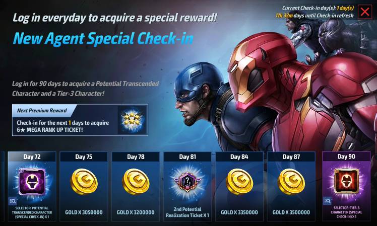 EVENTS AND SALES (Ongoing) - MARVEL Future Fight