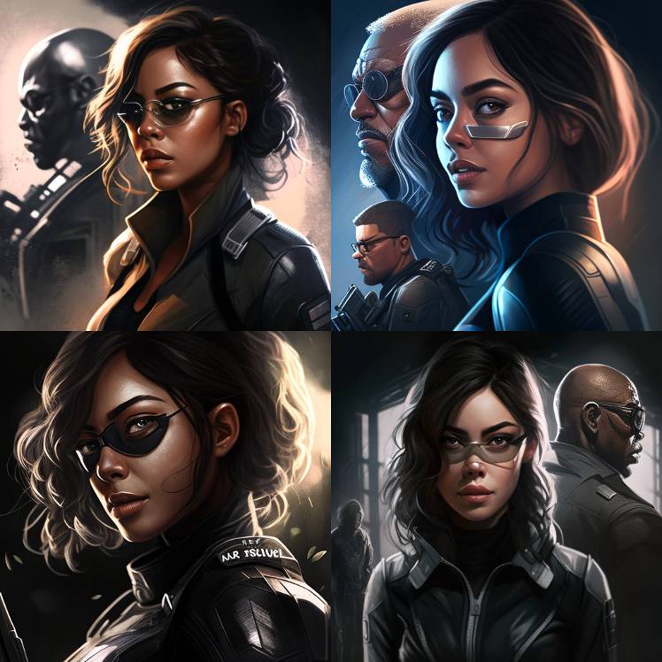 My pictures created by the neural network - MARVEL Future Fight