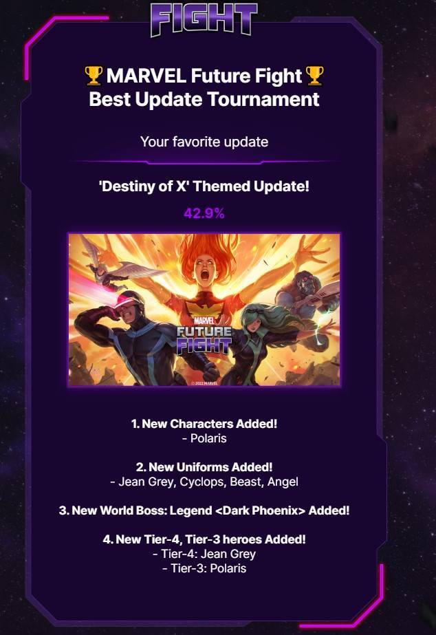 [Best Update Tournament / spykiller666] i Love this update bring The Dark Phoenix costume ...