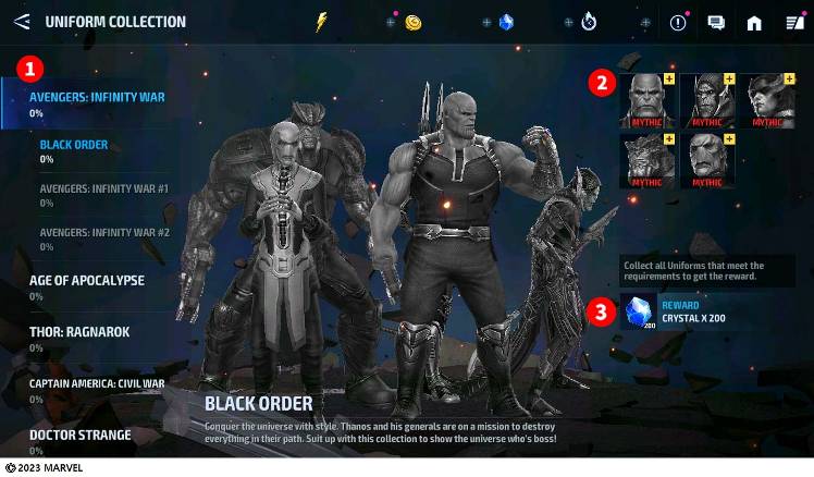 Uniform Guide - MARVEL Future Fight
