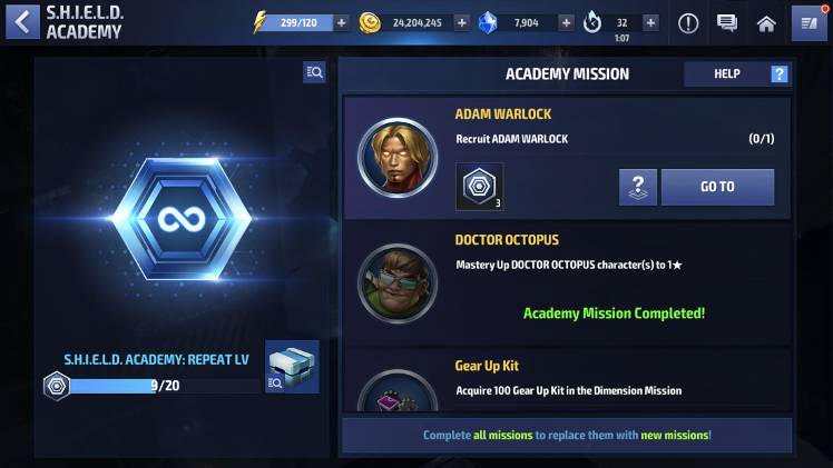 Shield academy problem - MARVEL Future Fight