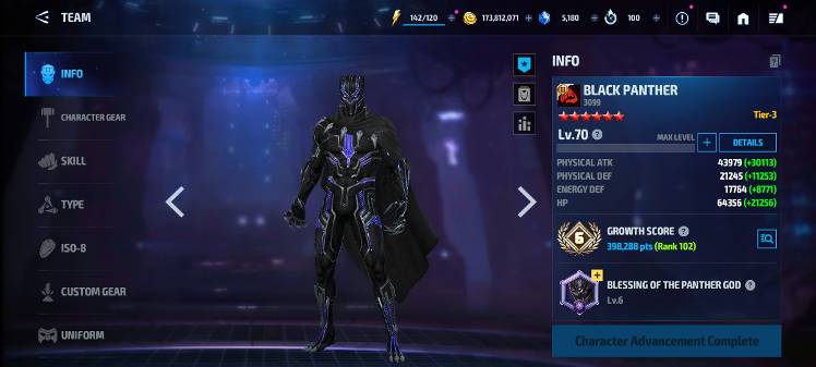 Well I can't Skip it, Black Panther Needs really Better Buff then this ...
