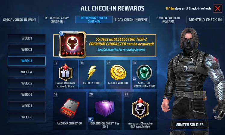 EVENTS AND SALES (Ongoing) - MARVEL Future Fight