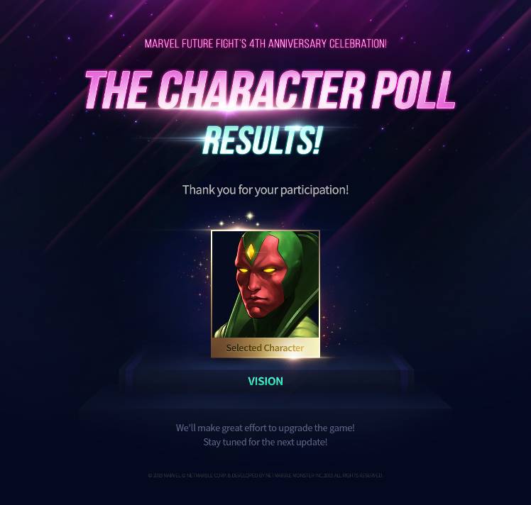 4-Year Anniversary MARVEL Future Fight Character Poll Final Results ...