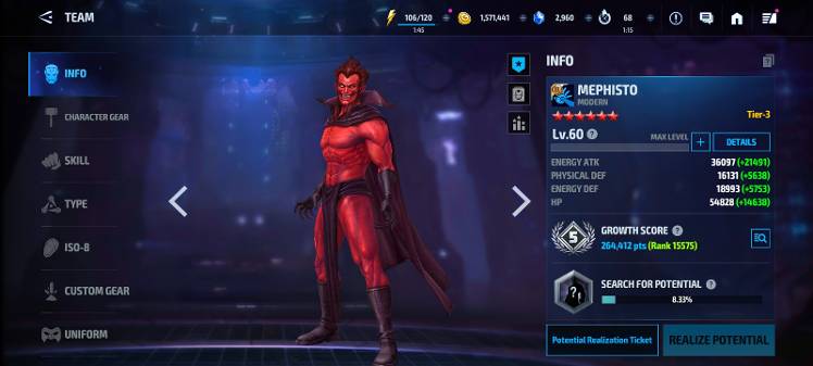 Finally it's time for mephisto - MARVEL Future Fight