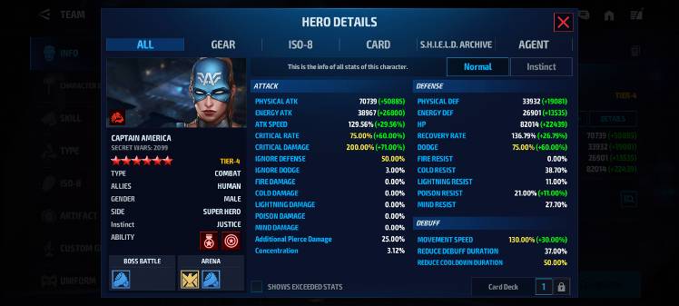 T4 Captain America Secret War 2099 - MARVEL Future Fight