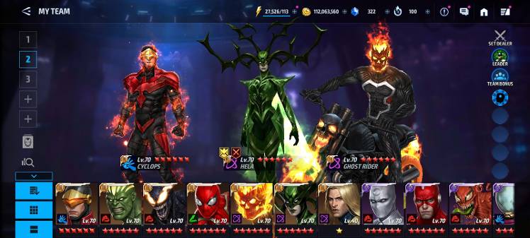Opinions on my team - MARVEL Future Fight
