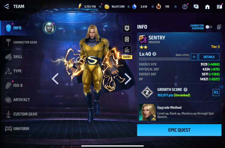 [Show off your Sentry growth / SweetRabbitt] - MARVEL Future Fight