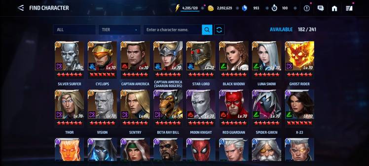 Suggest teams to clear knull WBL - MARVEL Future Fight