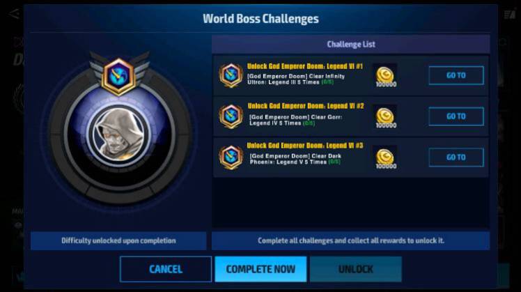 New World Boss Legend: GOD EMPEROR DOOM, new uniforms and Tier-4 Skills ...