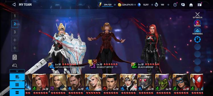 Sharon Team Build/31 - MARVEL Future Fight