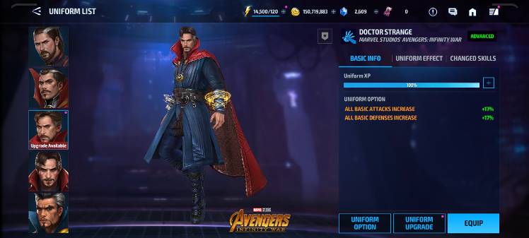 Uniform look - MARVEL Future Fight