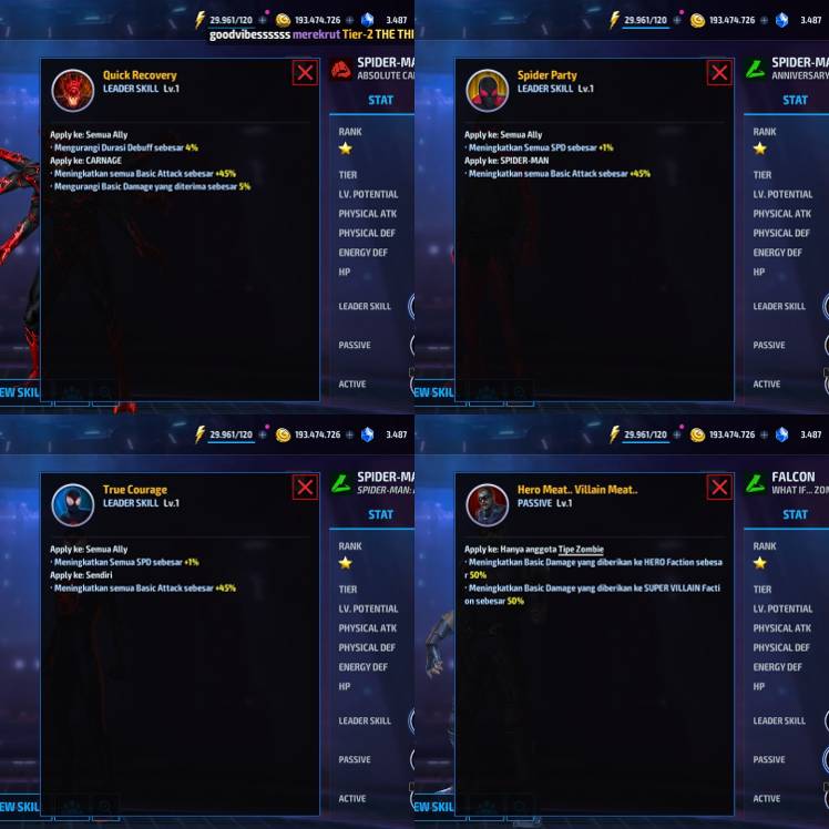 if miles become zombies ability - MARVEL Future Fight