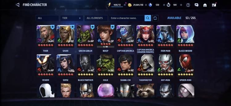 FREE T2??/ACCOUNT UPDATE - MARVEL Future Fight