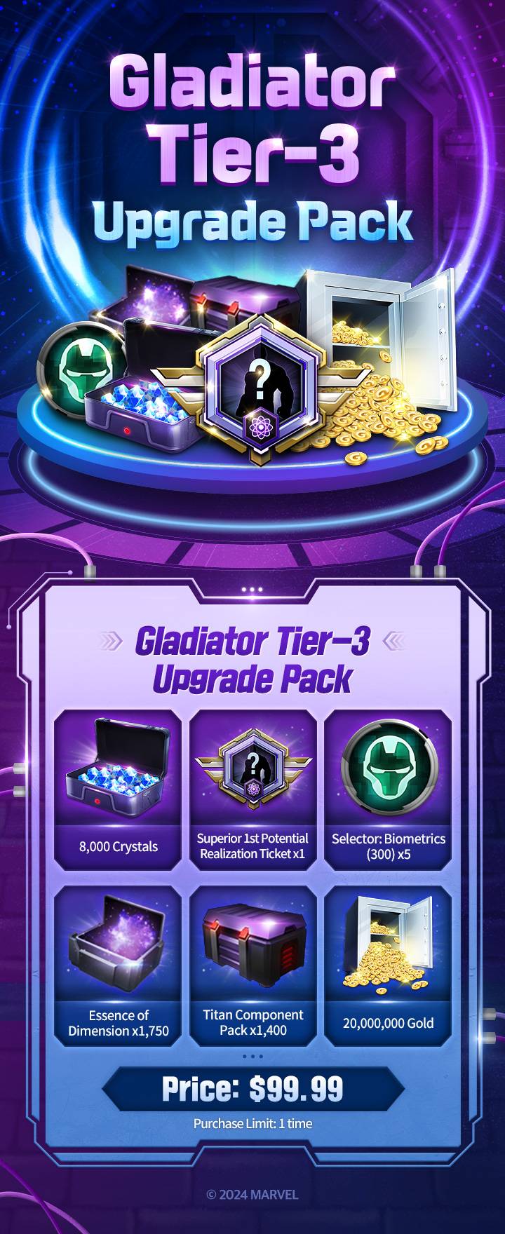 Gladiator Tier-3 Upgrade Pack - MARVEL Future Fight