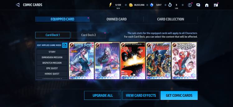 Finally all blue stars ⭐️. & swords improved - MARVEL Future Fight