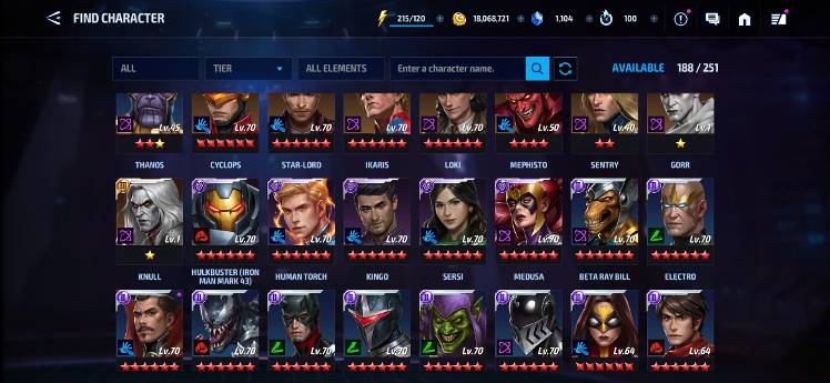 Help in unis selection for black friday - MARVEL Future Fight