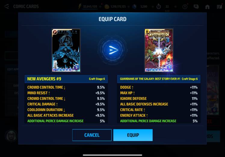 NEED HELP WITH CARDS. PLEASE 🙏 - MARVEL Future Fight