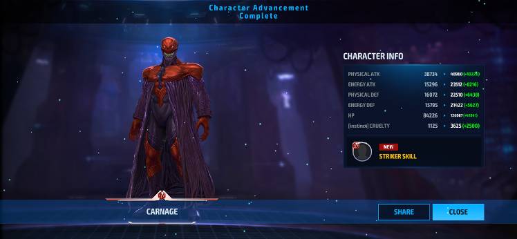 7the t4 rogue, 8th t4 carnage, in same day! - MARVEL Future Fight