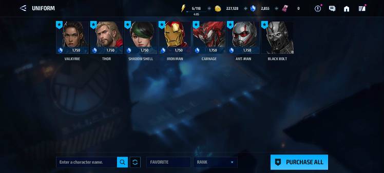 My 8th Year Anniversary Uniform Buying Plan - MARVEL Future Fight
