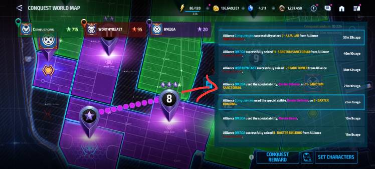 A bug report regarding border defense in Alliance Conquest - MARVEL ...