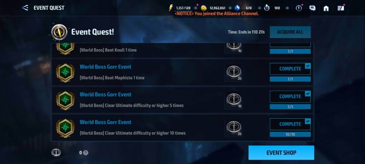 So the event tokens are fading by themselves?? Nice - MARVEL Future Fight