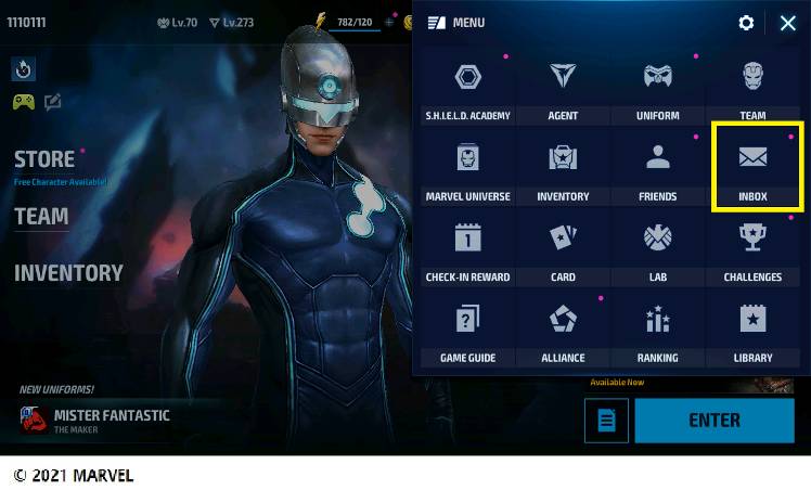 Inbox Guide - MARVEL Future Fight