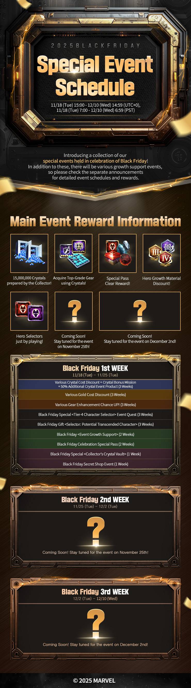 2025 Black Friday Play Event (November 18th - December 10th) - MARVEL ...