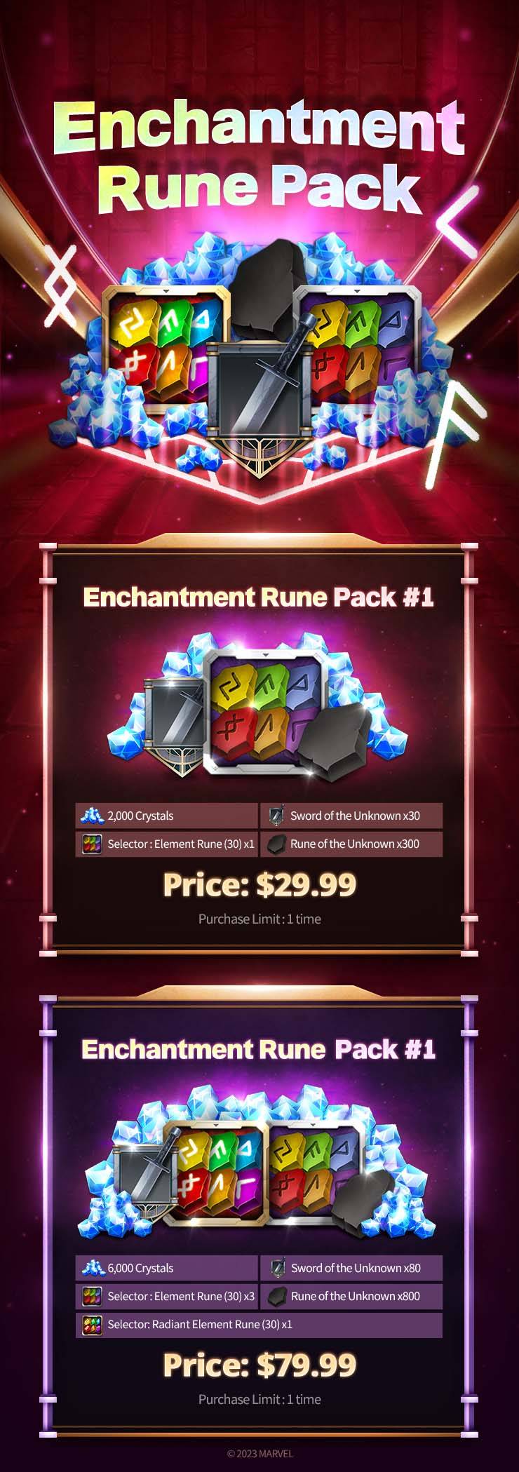 Enchantment Rune Pack - MARVEL Future Fight