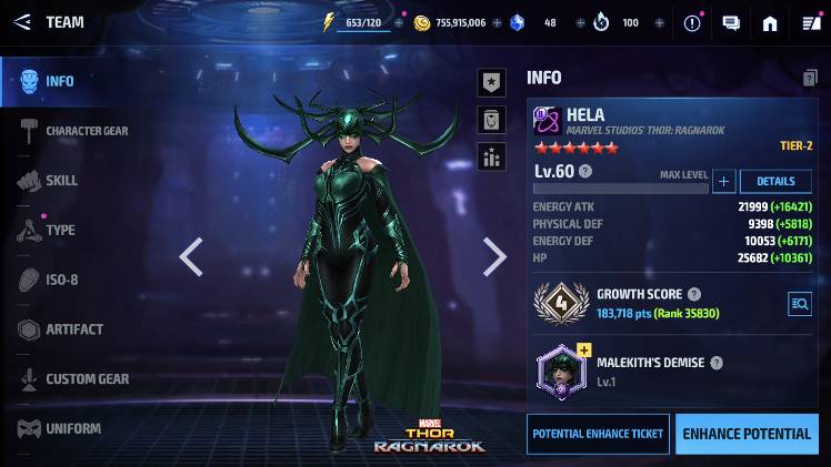 My hela build part1 - MARVEL Future Fight