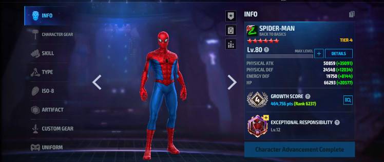 Spider man (Bad to Basic) - MARVEL Future Fight