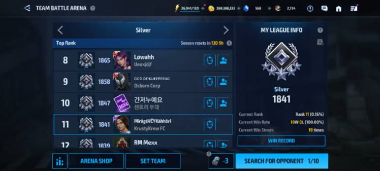 A strong start in team battle arena - MARVEL Future Fight