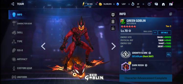 Red goblin 🔥🔥 - MARVEL Future Fight