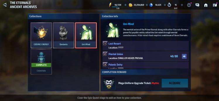 Does anyone have new epic quest item guide - MARVEL Future Fight