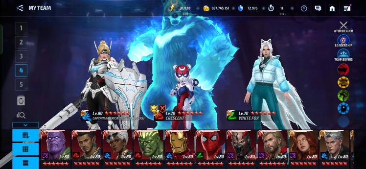 [Sharon Team Build / Mus Arane] - MARVEL Future Fight