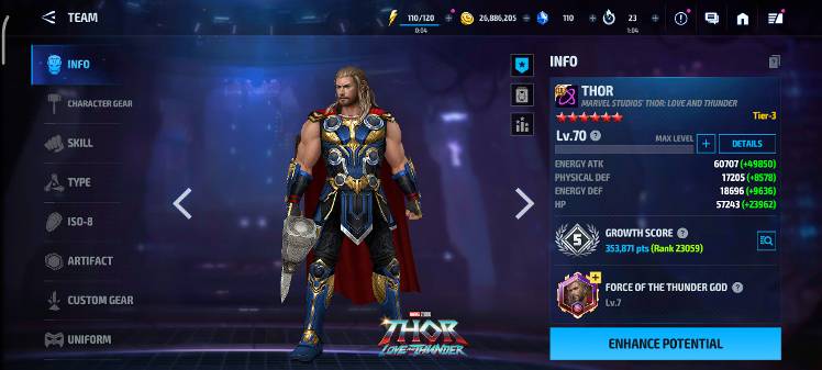 Rotation for Thor!!!! ⚡⚡ - MARVEL Future Fight