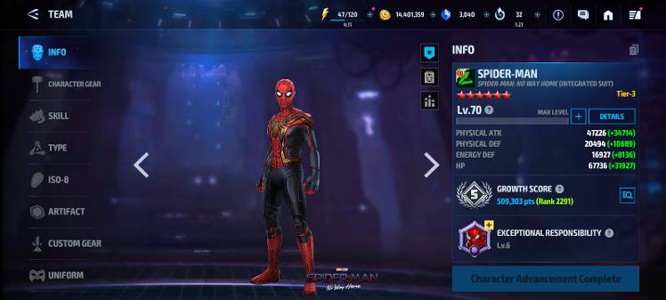 [Spider-Man / Pȩtër Parker] - MARVEL Future Fight
