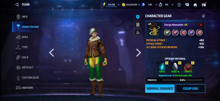 T4 ROUGUE only 4,537 Soul of Fal. Total - MARVEL Future Fight