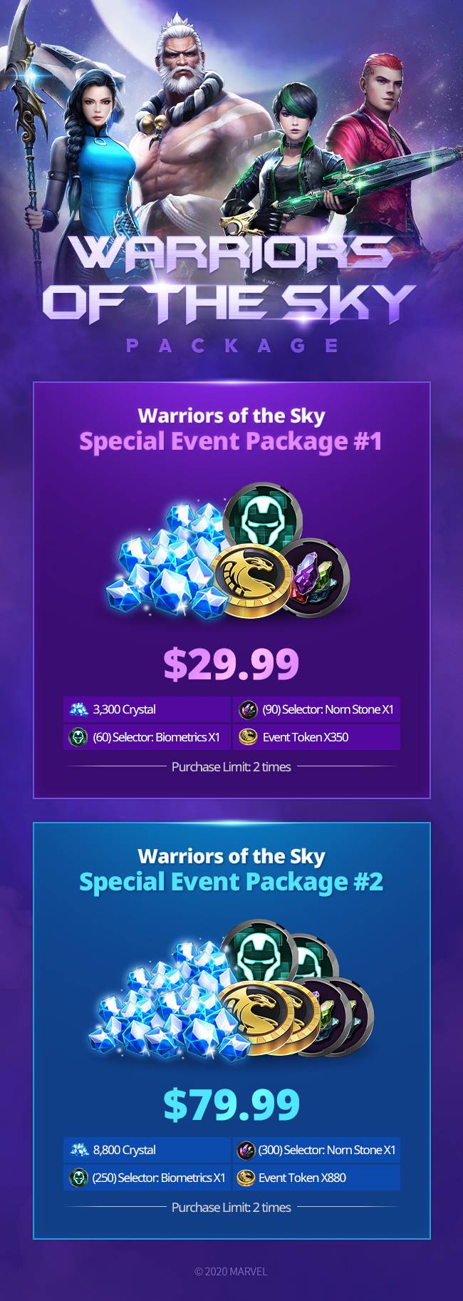 Warriors of the Sky Special Event Package - MARVEL Future Fight