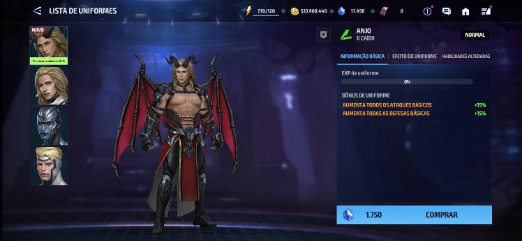 Angel new uniform - MARVEL Future Fight