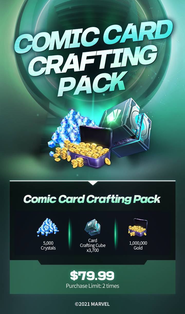 C.T.P. Reforging Pack & Comic Card Crafting Pack - MARVEL Future Fight