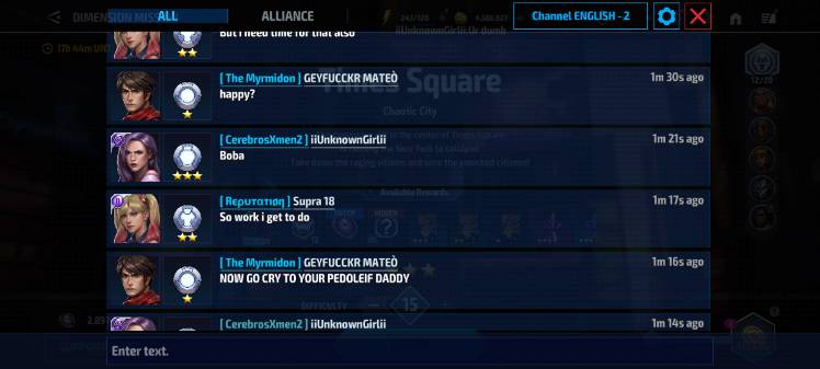 Trolling in ally from raja - MARVEL Future Fight