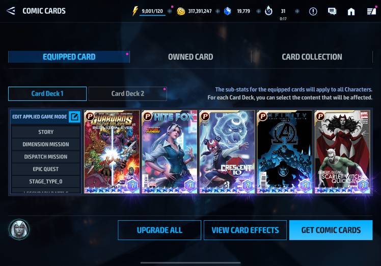 PvP and PvE Cards Advice - MARVEL Future Fight
