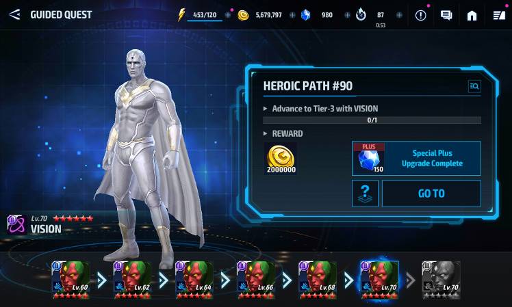Heroic Path to T3 is kinda bunk - MARVEL Future Fight