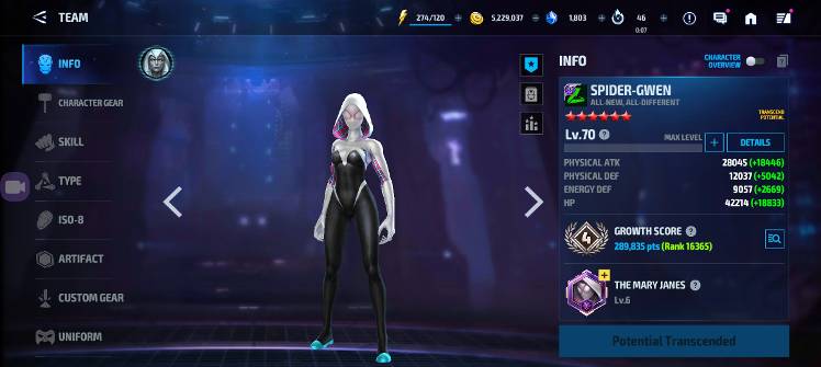 Start building spider gwen😁 - MARVEL Future Fight