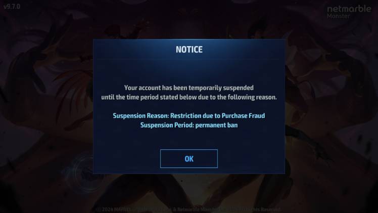 I want my account back - MARVEL Future Fight