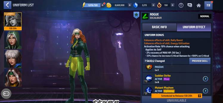 Guys what do u think of the new Rogue uni? - MARVEL Future Fight