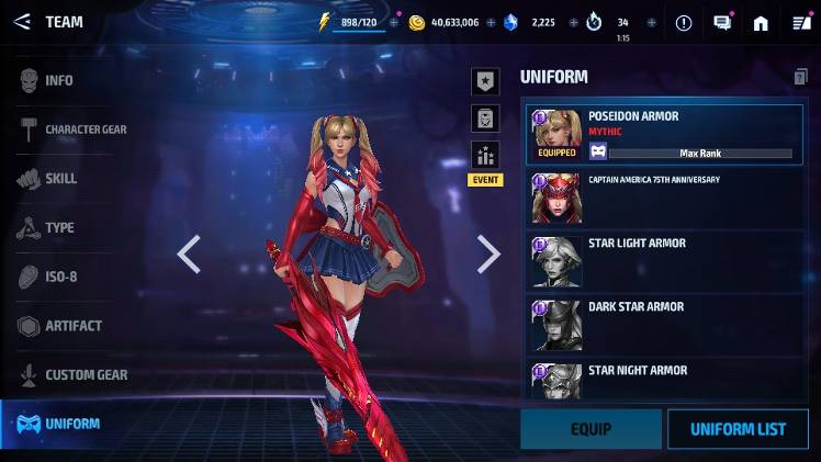 My Sharon Rogers Build - MARVEL Future Fight