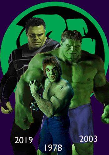 Hulk 1978 2003 2008 2022
