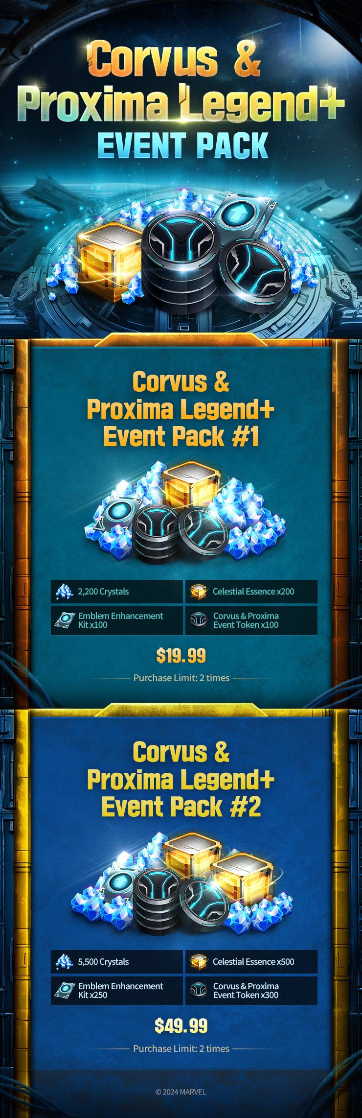 Corvus & Proxima Legend+ Event Pack - MARVEL Future Fight